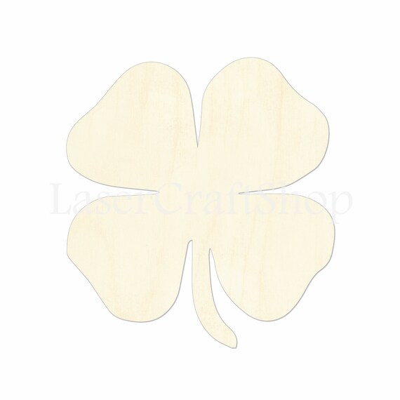 2 34 Four Leaf Clover Wooden Cutout Shape | Etsy