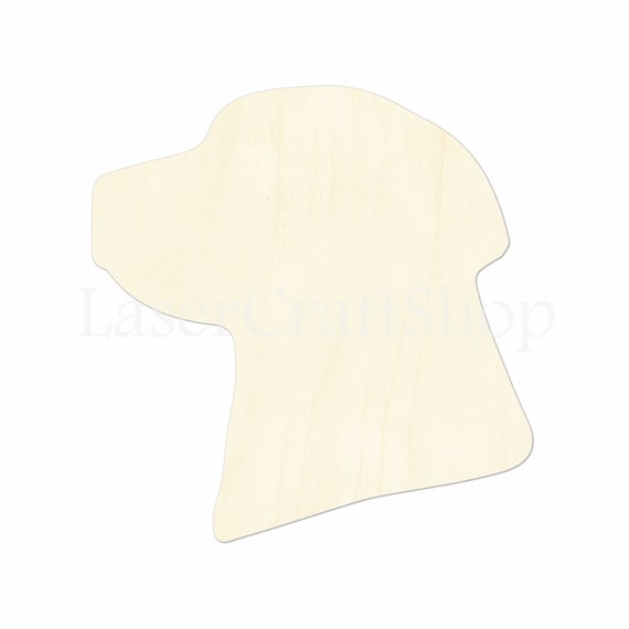 2 34 Labrador Dog Head Wooden Cutout Shape - Etsy