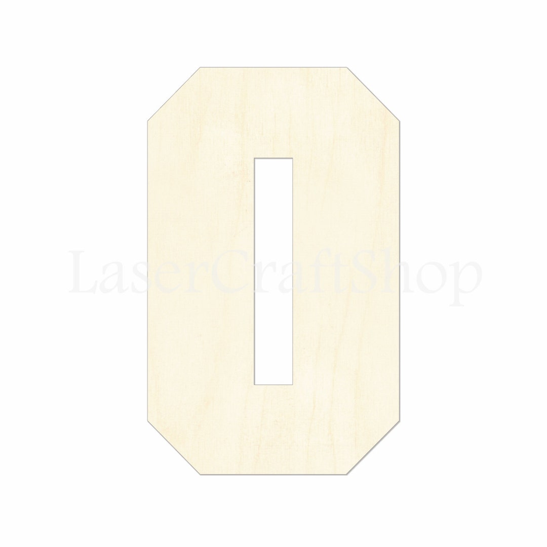 2" - 34" Wooden Number 0, Wood Number, # 0, Cutout Shape, Silhouette ...