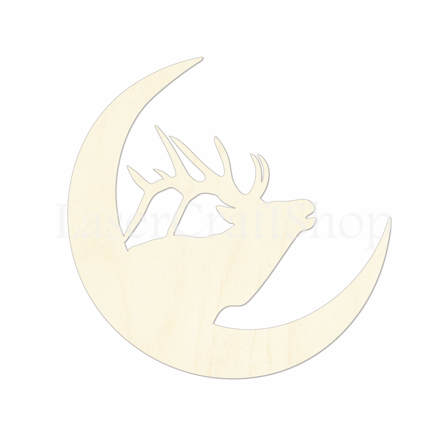 2" - 34" Crescent, Elk Head Cutout Shape, Silhouette, Gift Tags ...