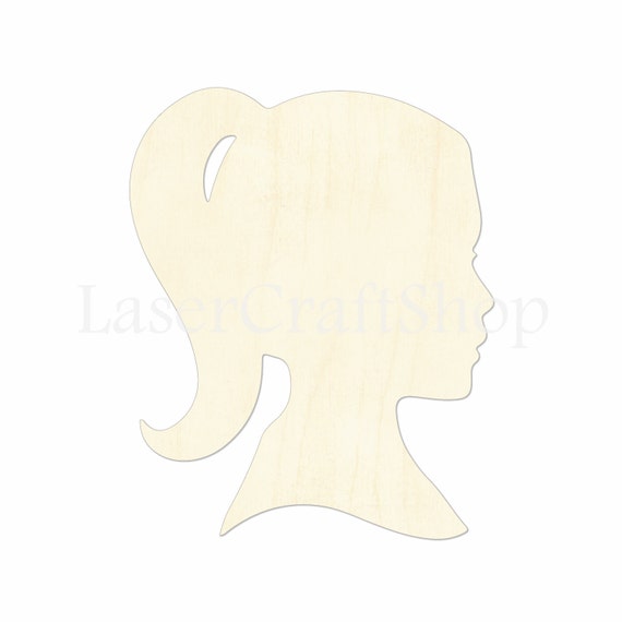 2 34 Women's Head Wooden Cutout Shape | Etsy