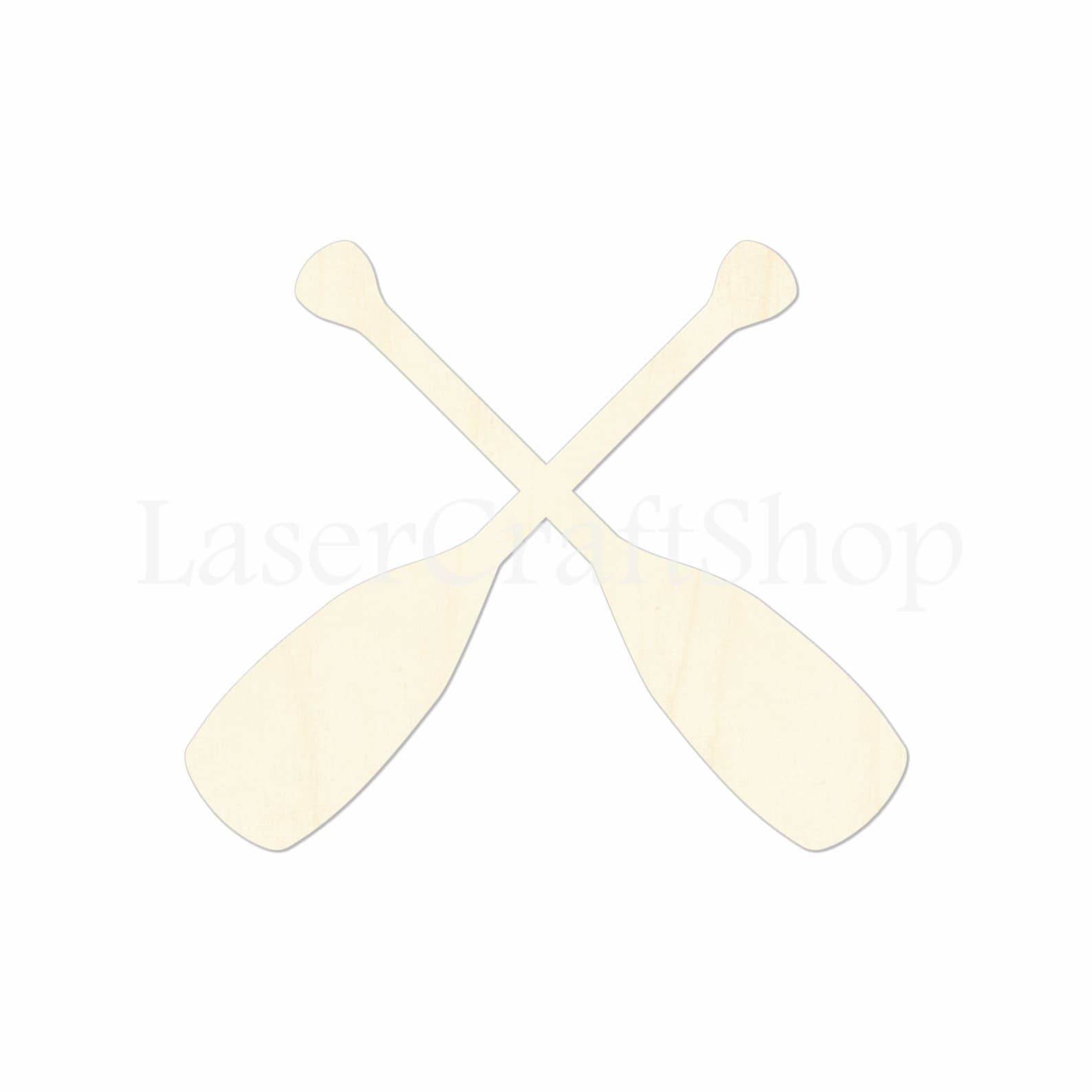 2 34 Crossed Paddles Wooden Cutout Shape - Etsy