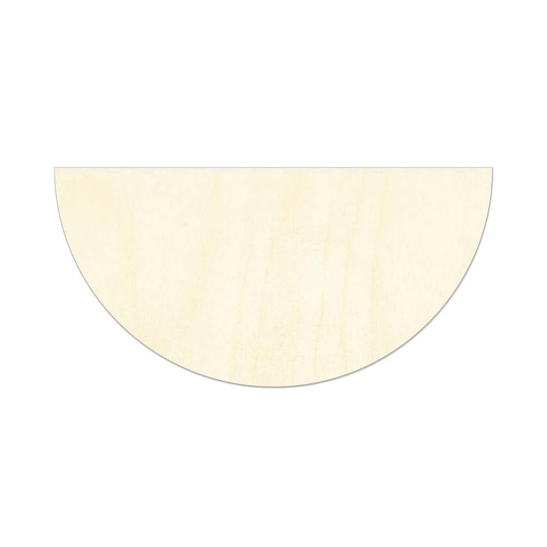 2" - 34" Half Circle Wooden Cutout Shape, Silhouette, Gift Tags ...