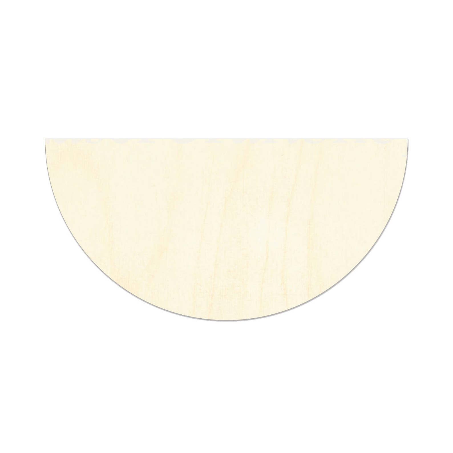 2" - 34" Half Circle Wooden Cutout Shape, Silhouette, Gift Tags ...