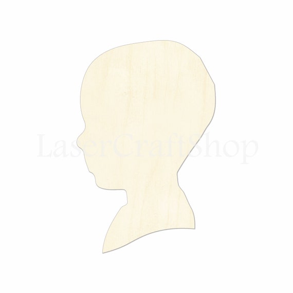 2 34 Boy Man Head Wooden Cutout Shape | Etsy