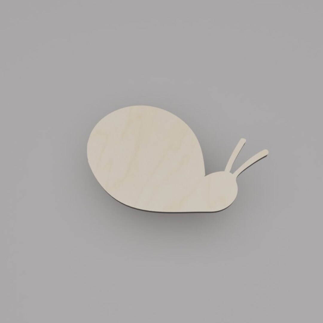 2" - 34" Snail Wooden Cutout Shape, Silhouette, Gift Tags Ornaments ...