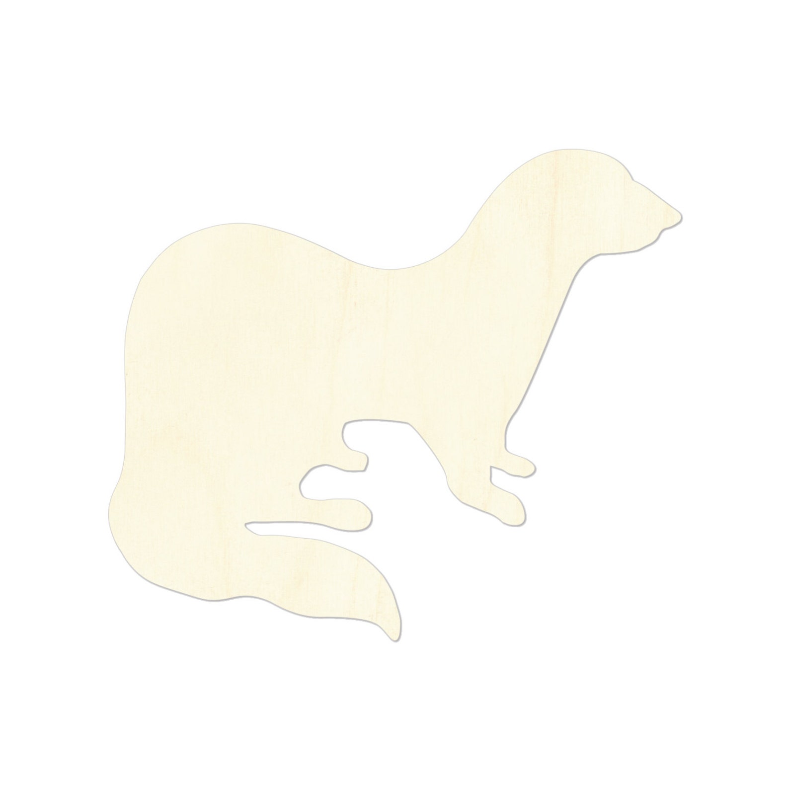 2 34 Ferret Wooden Cutout Shape Silhouette | Etsy