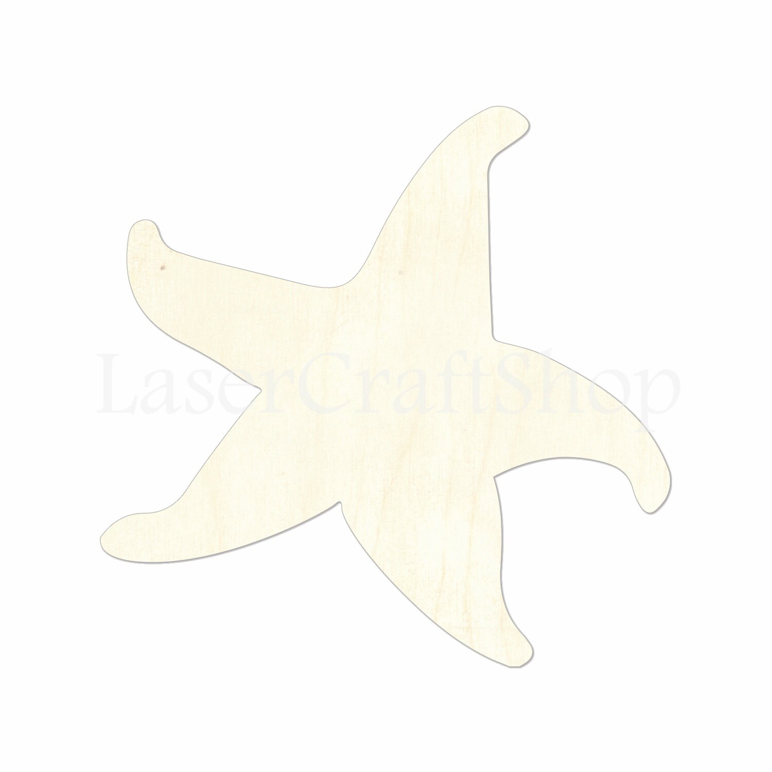2" - 34" Sea Star Wooden Cutout Shape, Silhouette, Gift Tags Ornaments ...