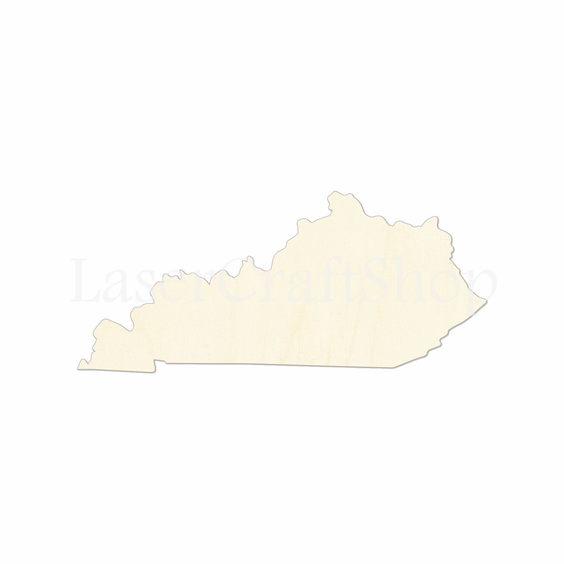 2" - 34" Kentucky, KY State Wooden Cutout Shape, Silhouette, Gift Tags ...