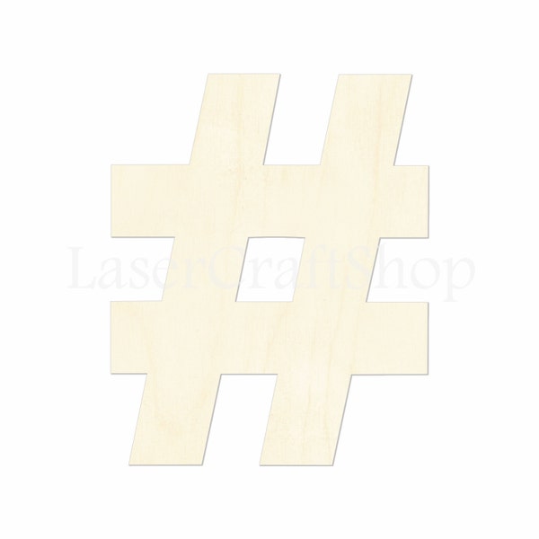 Wooden Hashtag - Etsy