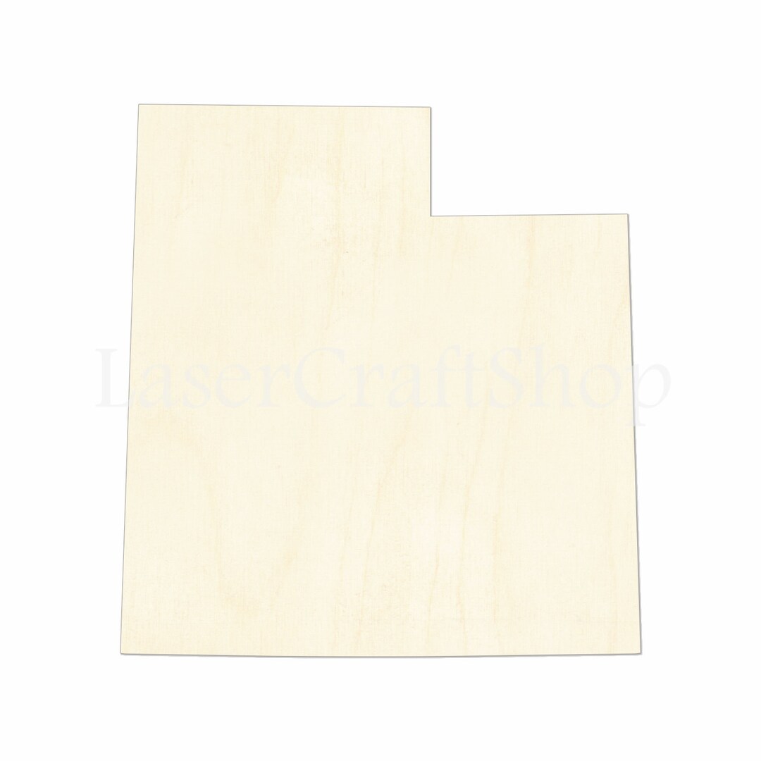 2" - 34" Utah, UT State Wooden Cutout Shape, Silhouette, Gift Tags ...