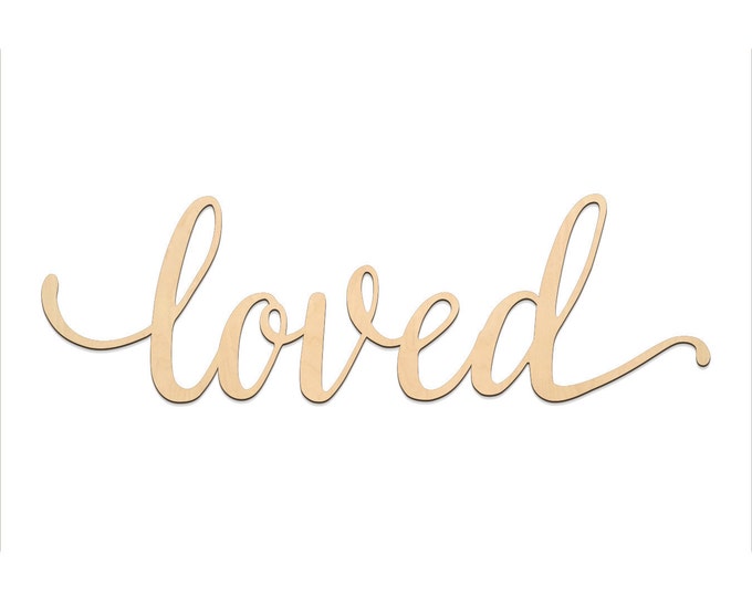 Smile Script Word Wood Sign Wooden Words Sign Art Rustic | Etsy