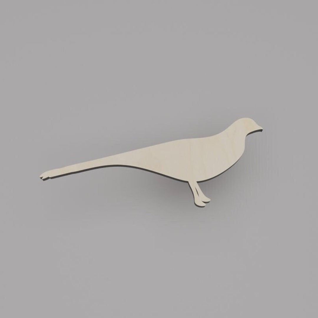 2" - 34" Pheasant Wooden Cutout Shape, Silhouette, Gift Tags Ornaments ...