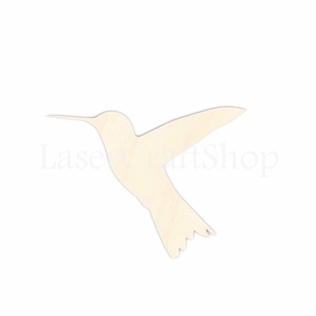 2" - 34" Colibri Wooden Cutout Shape, Silhouette, Gift Tags Ornaments ...