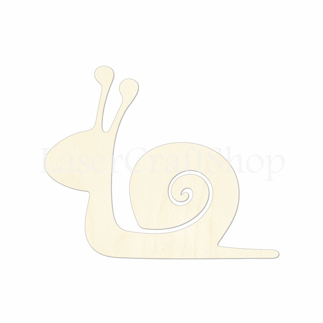 2" - 34" Snail Wooden Cutout Shape, Silhouette, Gift Tags Ornaments ...