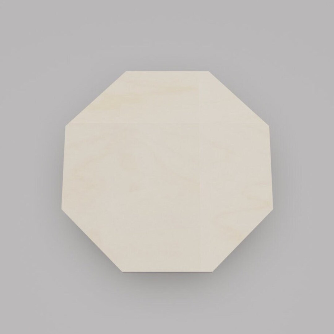 2" - 34" Octagon Wooden Cutout Shape, Silhouette, Gift Tags Ornaments ...