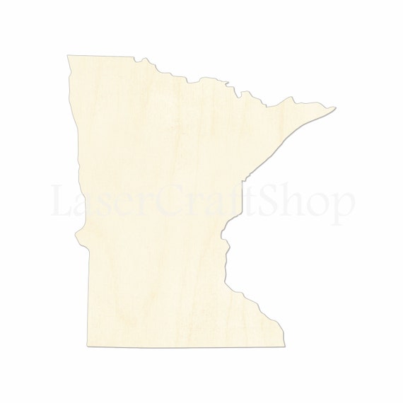2 34 Minnesota MN State Wooden Cutout Shape - Etsy