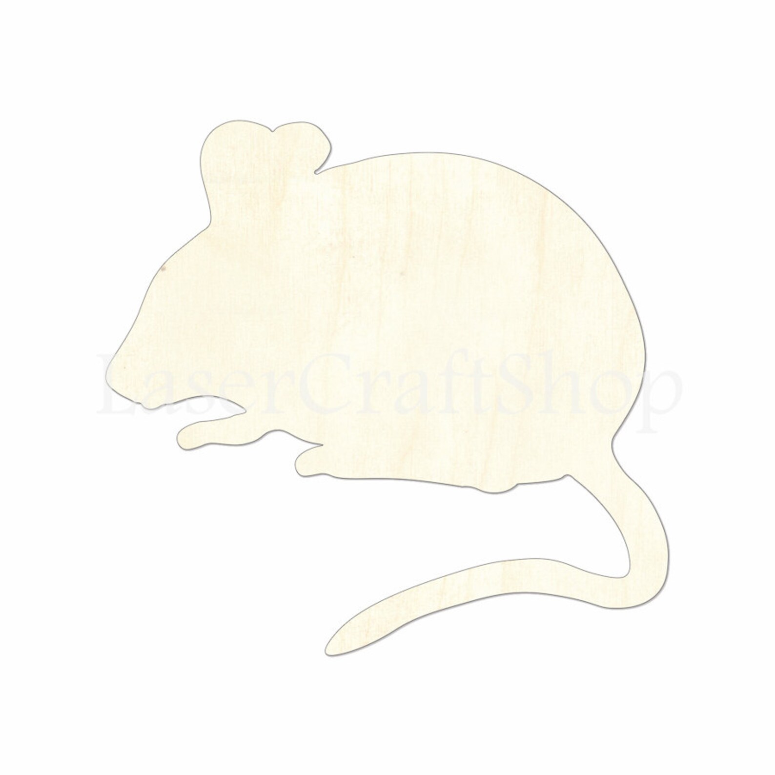 2 34 Mouse Wooden Cutout Shape Silhouette Gift | Etsy