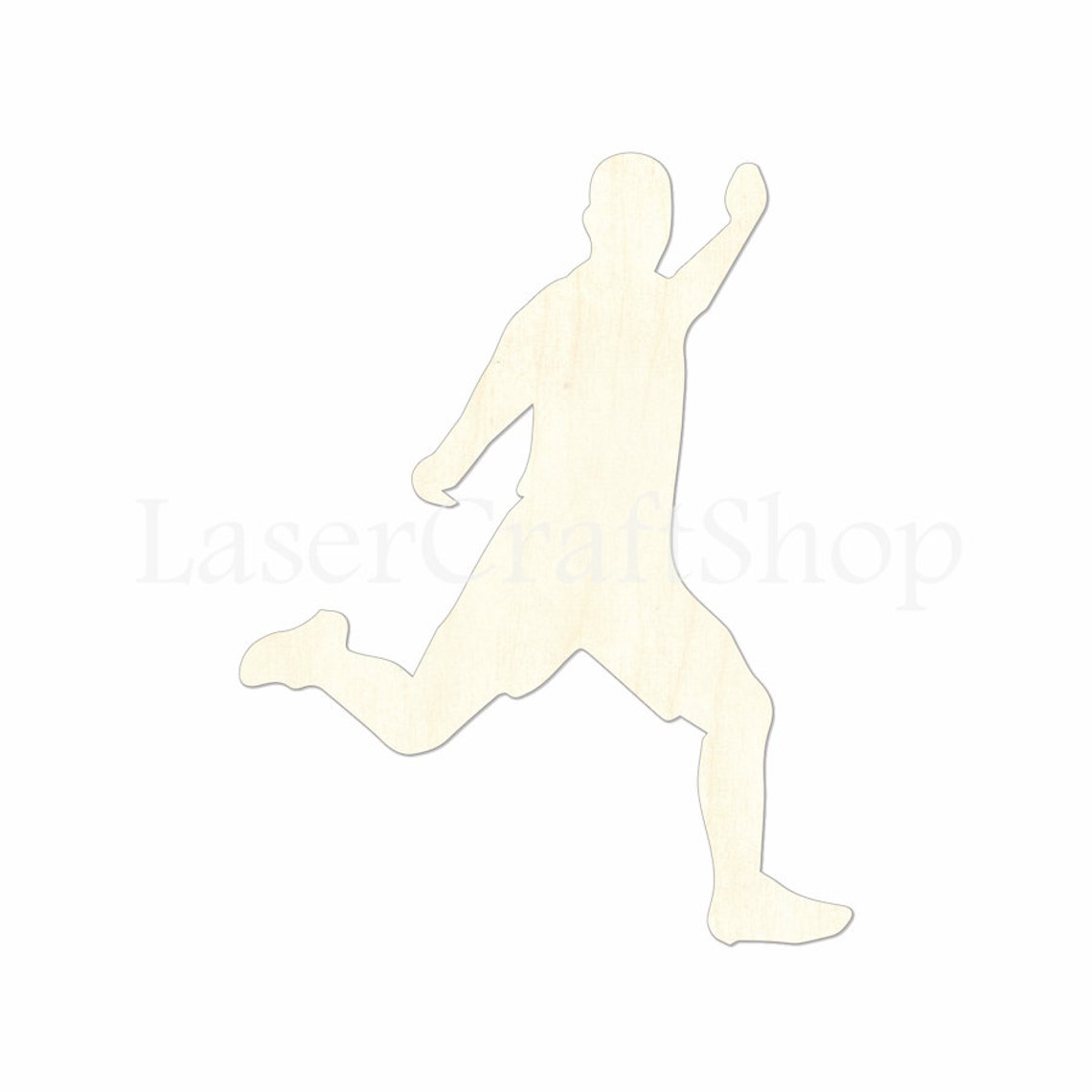 2" - 34" Soccer Player Wooden Cutout Shape, Silhouette, Gift Tags ...