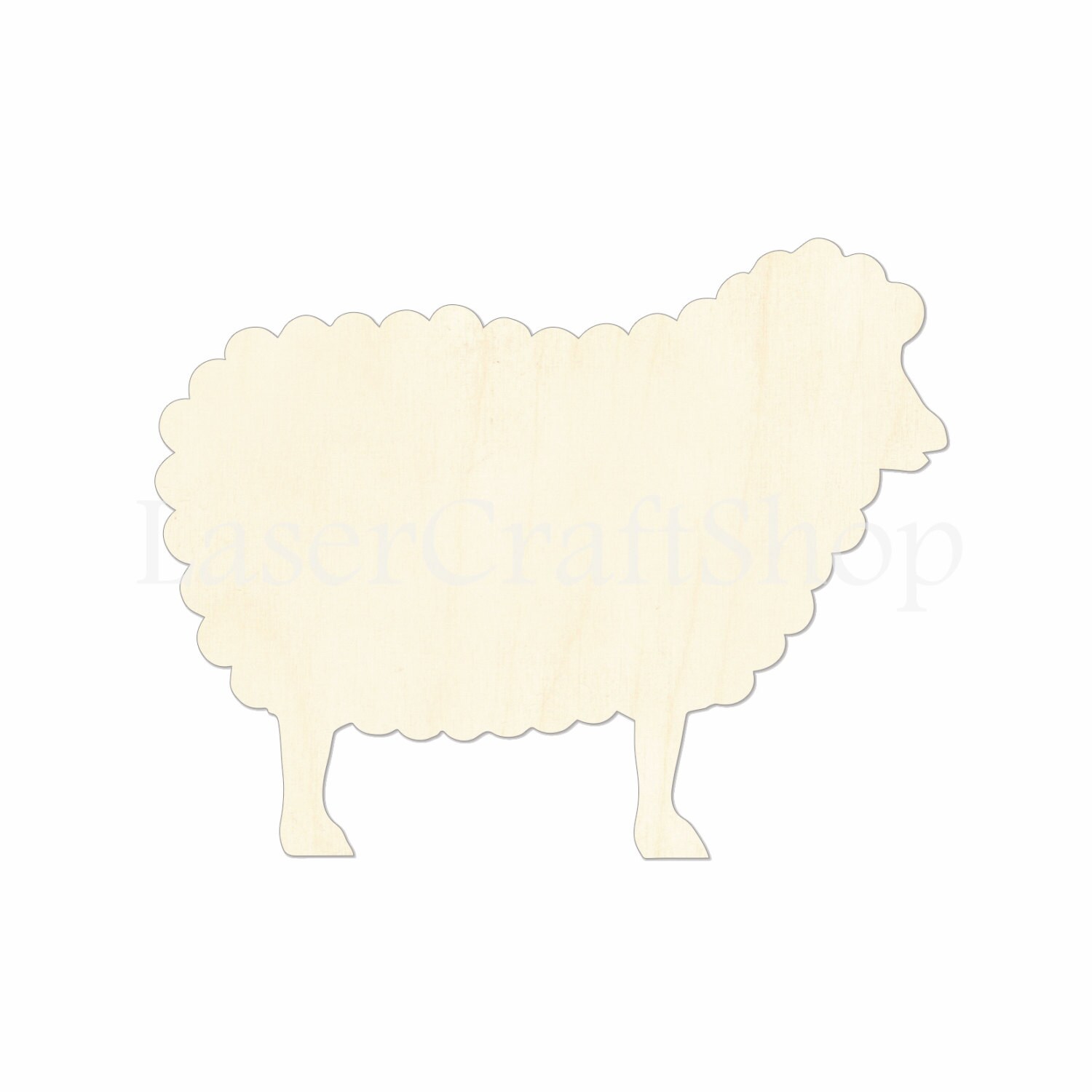 2" - 34" Sheep Wooden Cutout Shape, Silhouette, Gift Tags Ornaments ...