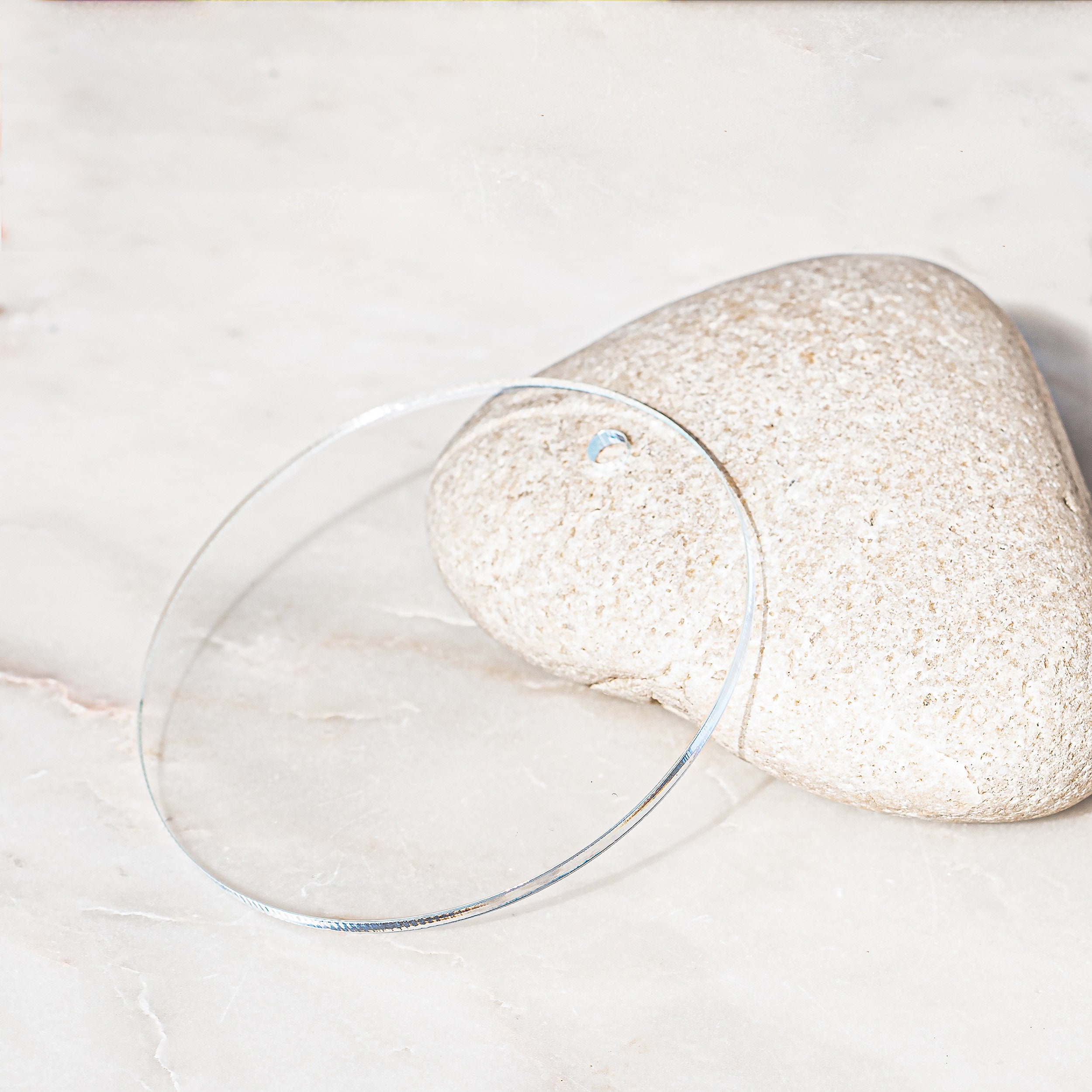 25 - 3.5in Clear Acrylic Circles - Ornament Blanks - Plexiglass Discs ...