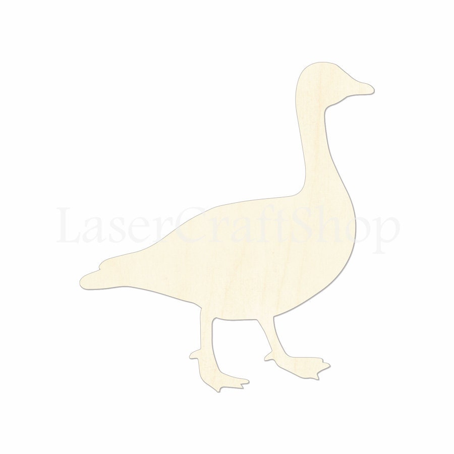 2" - 34" Canadian Goose Wooden Cutout Shape, Silhouette, Gift Tags ...