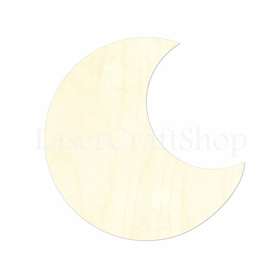 2 34 Crescent Moon Wooden Cutout Shape - Etsy UK