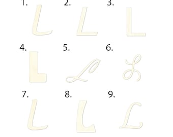 2 34 Wooden Letter l Kids Room, Nursery, Wedding Decoration, Gift Tags ...