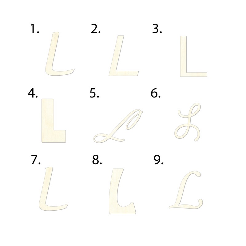 Wooden Letter L - Etsy