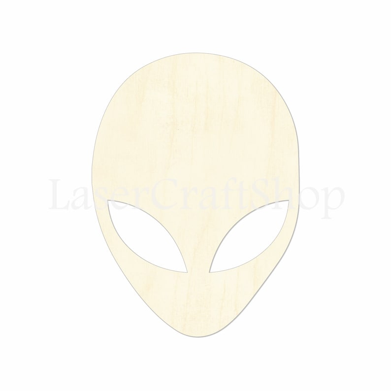 2 34 Alien Head Wooden Cutout Shape Silhouette - Etsy