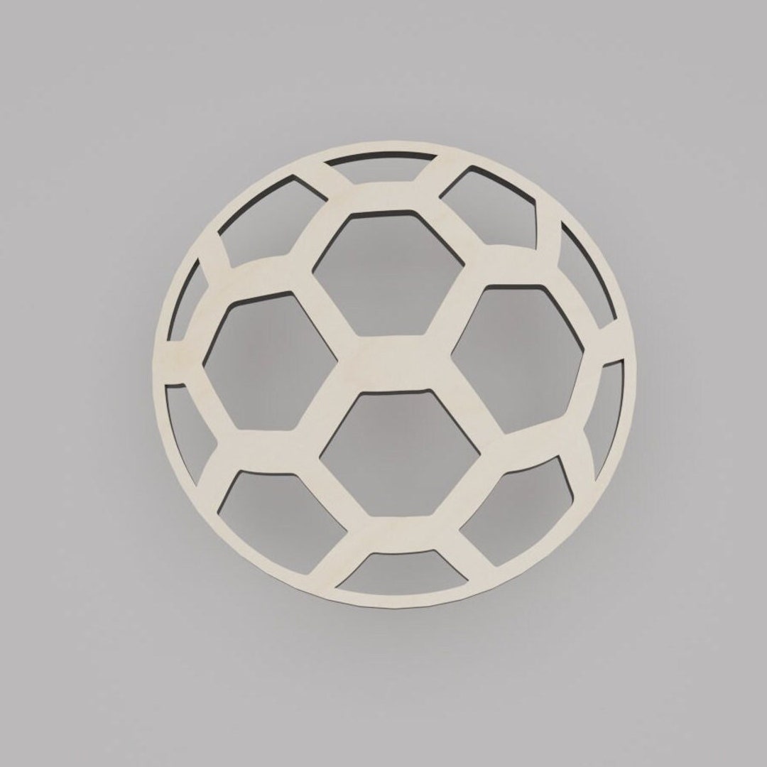 2" - 34" Soccer Ball Wooden Cutout Shape, Silhouette, Gift Tags ...