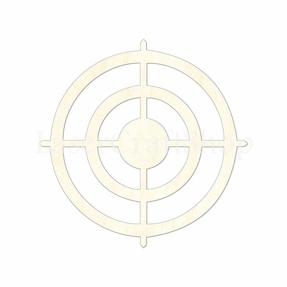 2 34 Target Aim Wooden Cutout Shape | Etsy