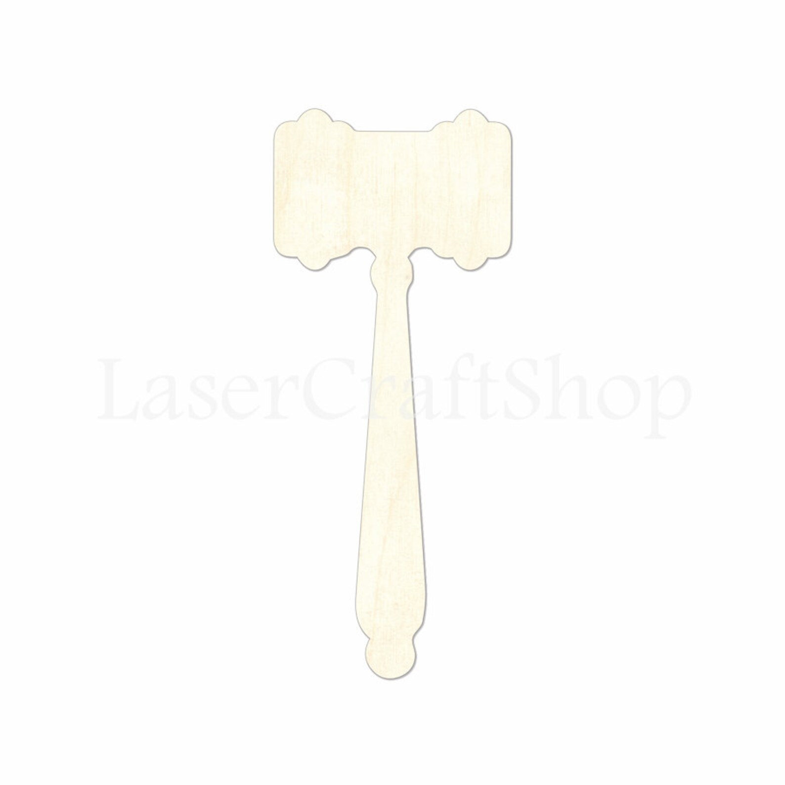 2" - 34" Judge Anvil Wooden Cutout Shape, Silhouette, Gift Tags ...