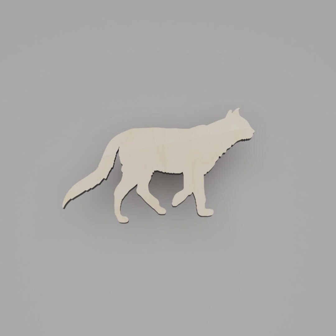 2" - 34" Bobcat Wooden Cutout Shape, Silhouette, Gift Tags Ornaments ...