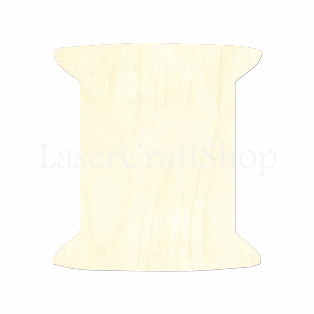 2" - 34" Spool of Thread Wooden Cutout Shape, Silhouette, Gift Tags ...