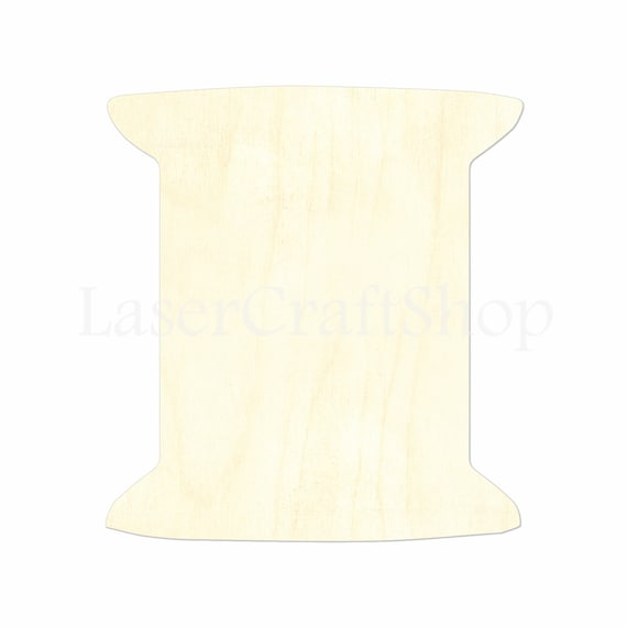 2 34 Spool of Thread Wooden Cutout Shape - Etsy