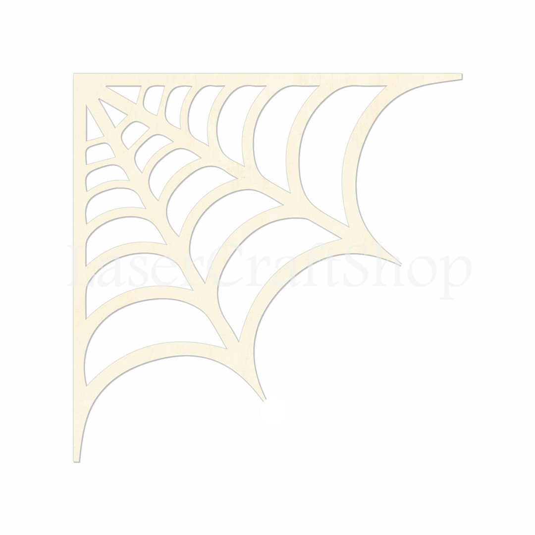 2" - 34" Spider Web Wooden Cutout Shape, Silhouette, Gift Tags ...