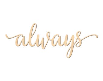 Smile Script Word Wood Sign Wooden Words Sign Art Rustic - Etsy