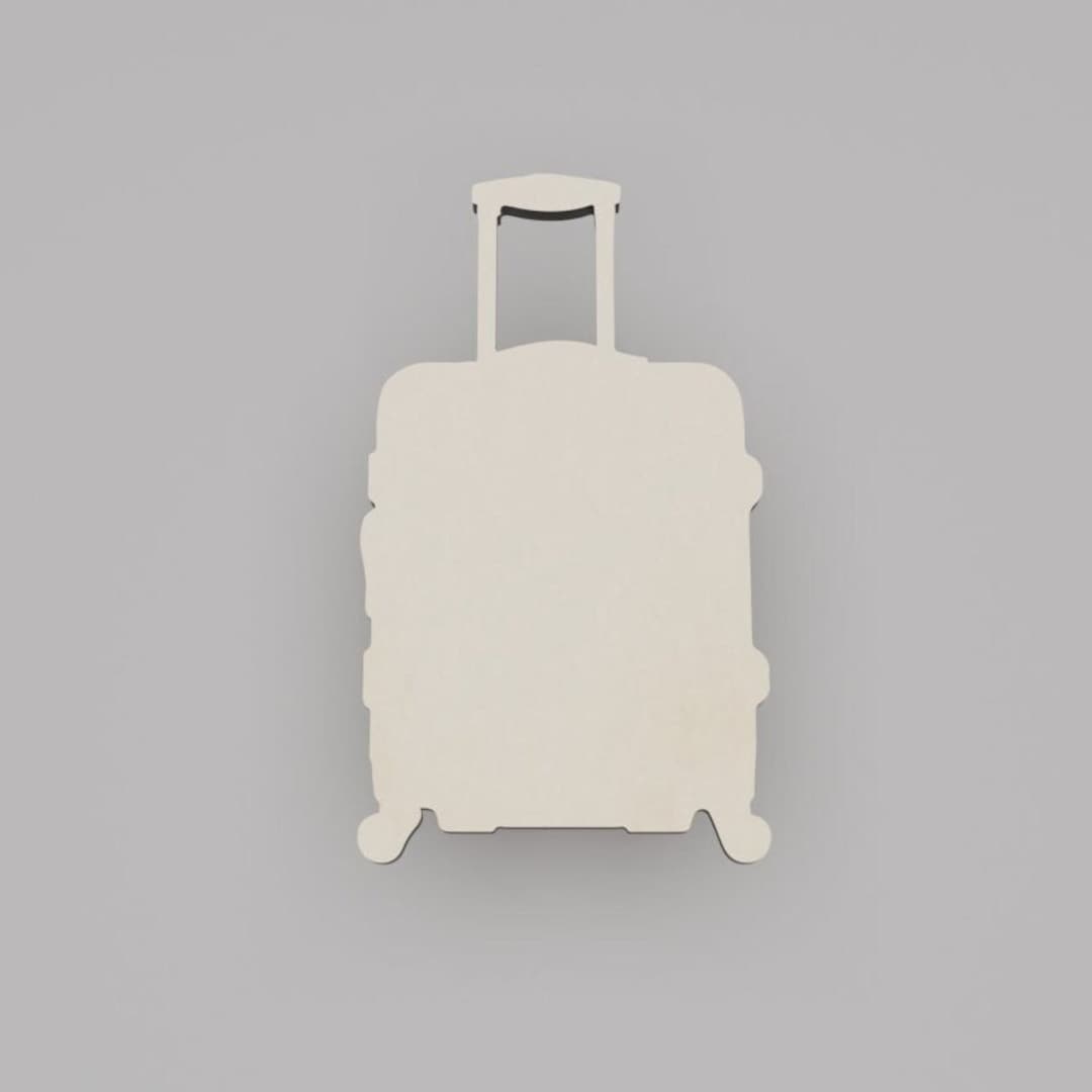 2" - 34" Suitcase Wooden Cutout Shape, Silhouette, Gift Tags Ornaments ...