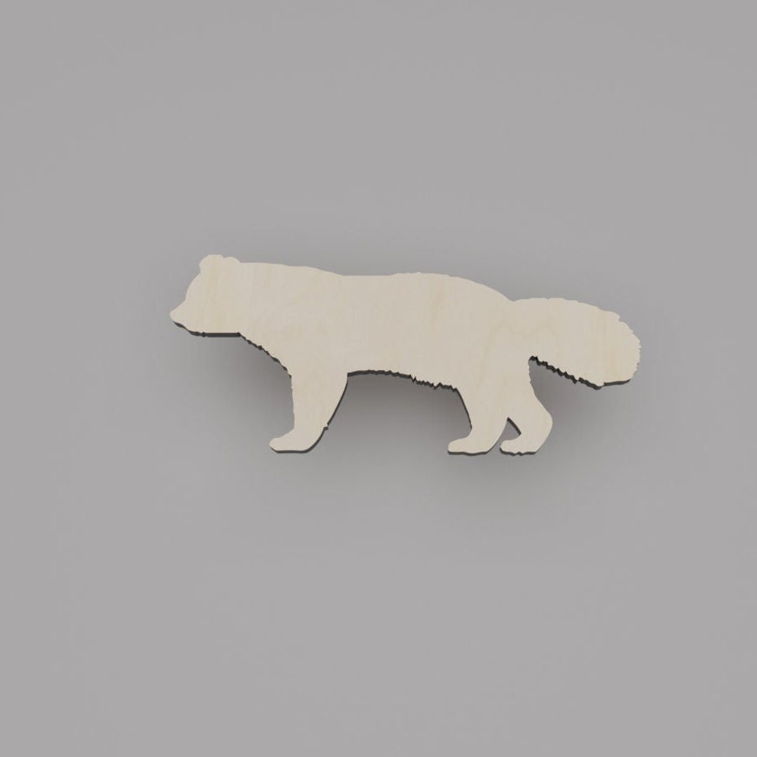 2" - 34" Red Panda Wooden Cutout Shape, Silhouette, Gift Tags Ornaments ...