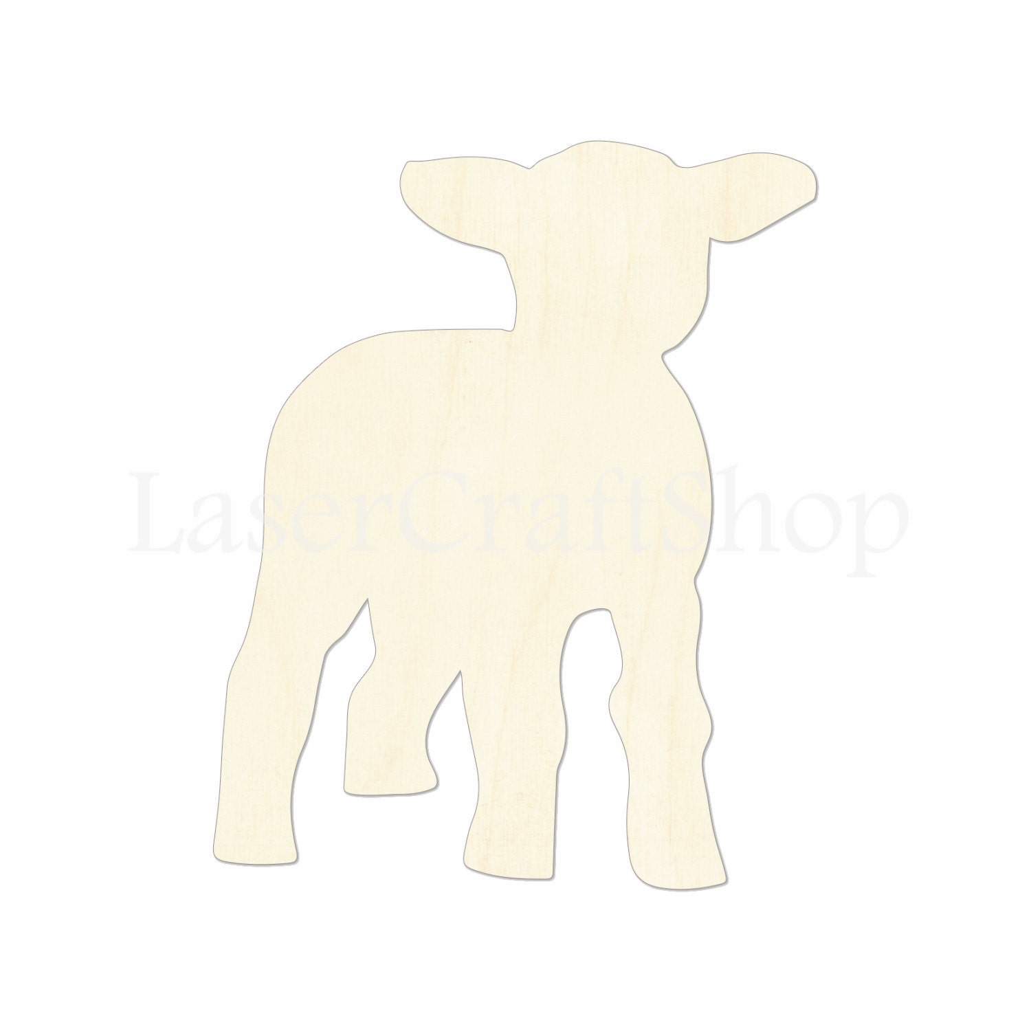 2" - 34" Sheep, Lamb Wooden Cutout Shape, Silhouette, Gift Tags ...