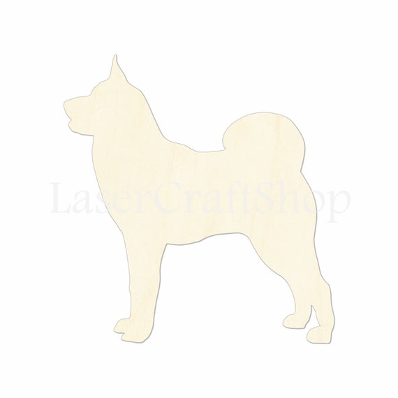 2 34 Dog Husky Wooden Cutout Shape Silhouette - Etsy