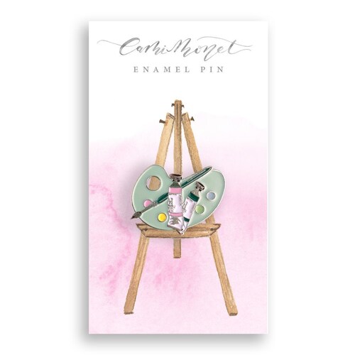 Watercolor Palette Enamel Pin - Etsy