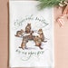 Chipmunks Roasting on an Open Fire Christmas Tea Towel, Holiday Tea ...