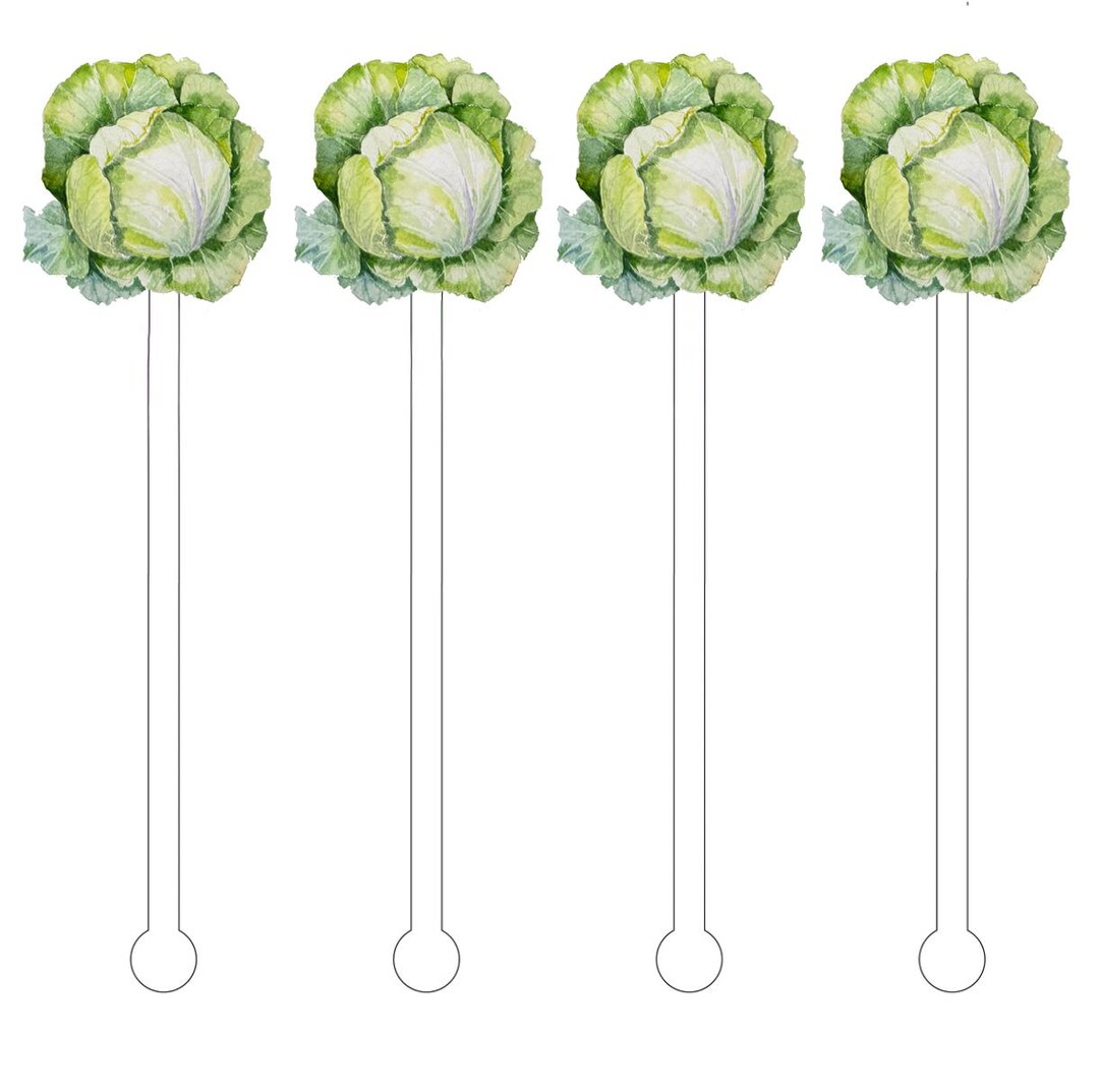 Cabbage Stir Sticks | Cabbage Party Decor | Easter Cabbage Decor ...