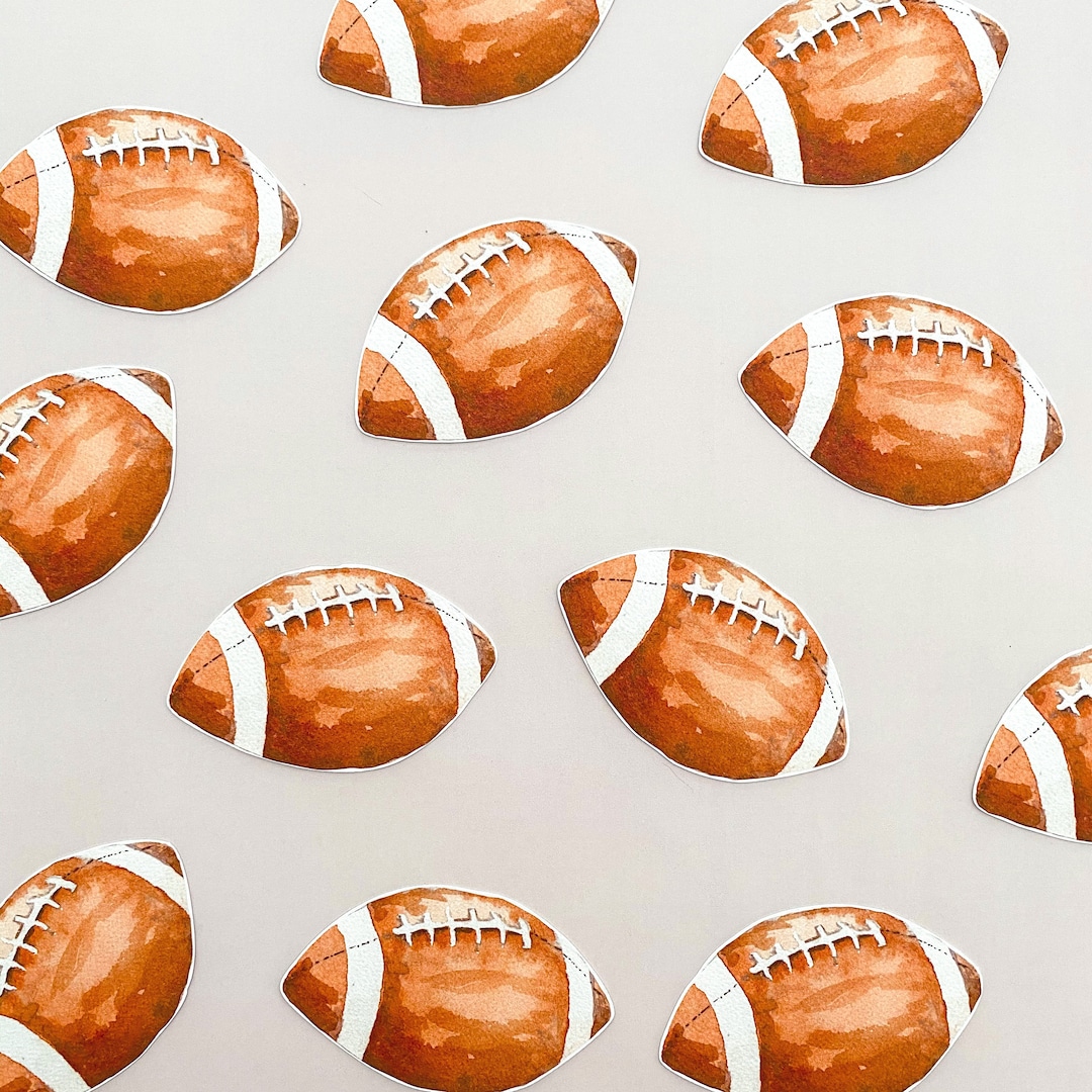 Watercolor Football Die-cuts | Party Punchies | Football Cut Outs | Die ...