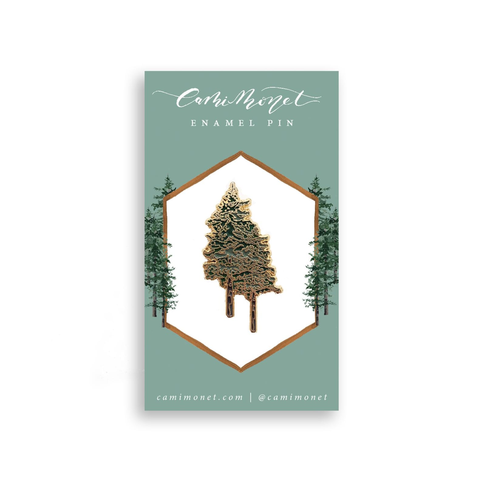 Fir Tree Enamel Pin Pine Tree Enamel Pin Woodland Enamel | Etsy