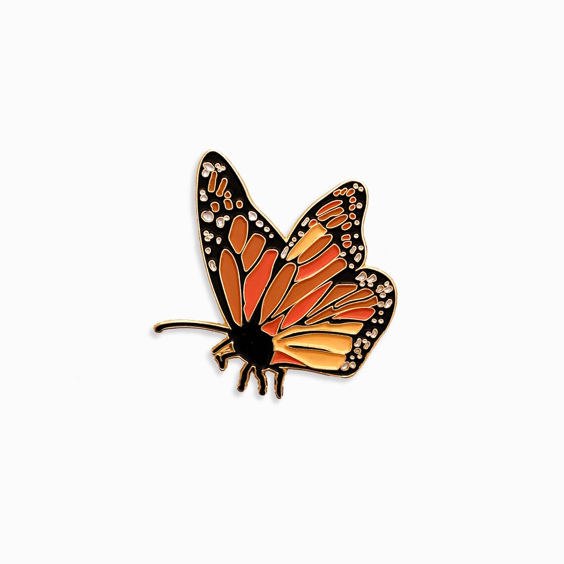 Monarch Butterfly Enamel Pin Butterfly Enamel Pin Orange | Etsy