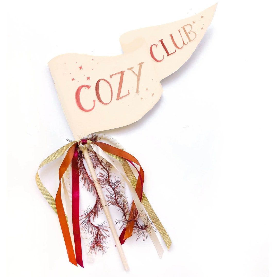 Cozy Club Christmas Party Pennant | Christmas Pennant | Christmas Party ...