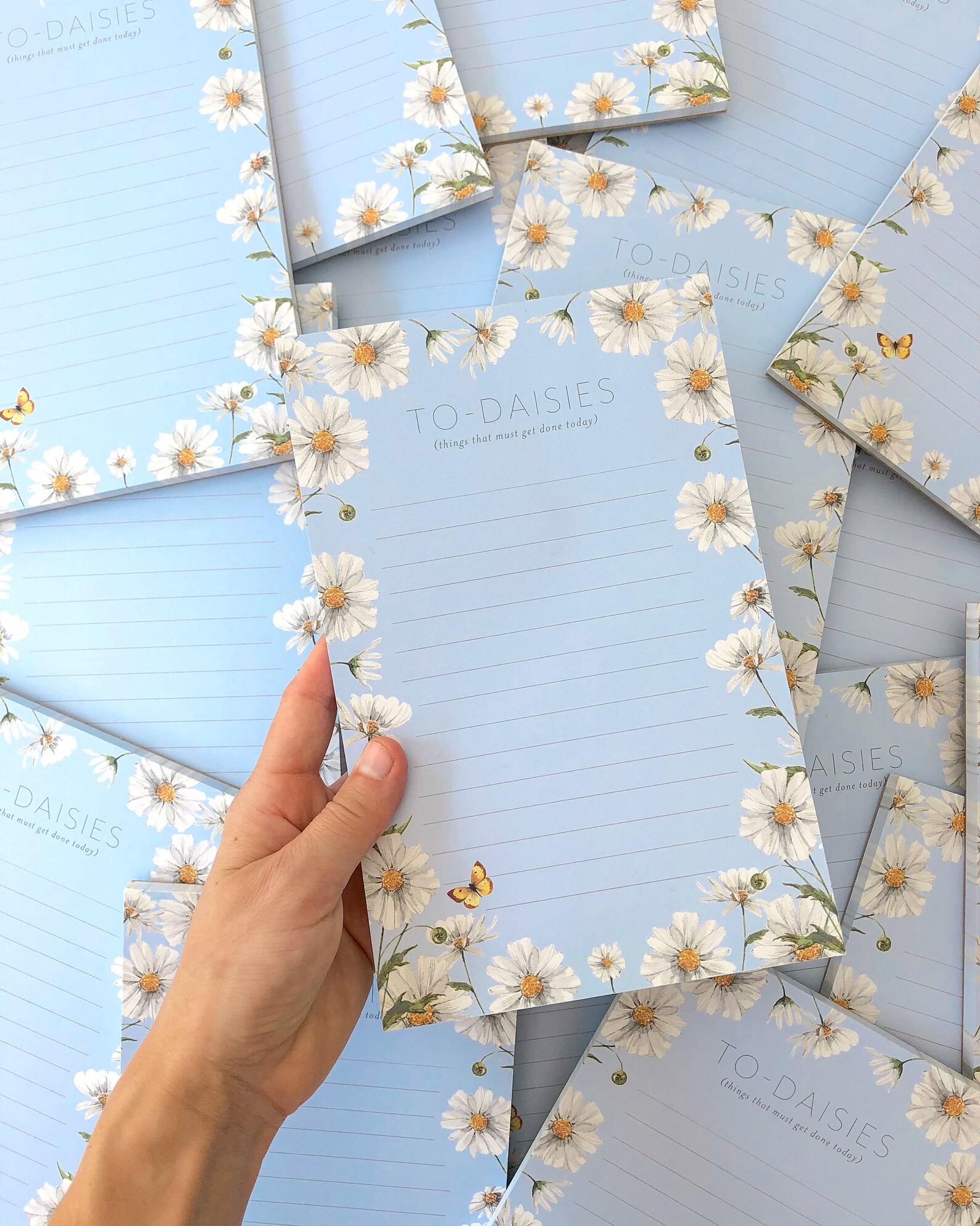 Daisies Watercolor Floral Notepad Daisies Watercolor Notepad | Etsy